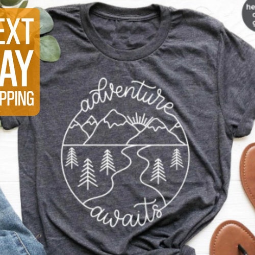 Adventure Tshirt Adventure Shirt Camping Shirts Mountain - Etsy