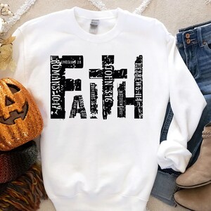 Christian Long Sleeve Shirt, Bible Verse Crewneck Sweatshirt, Religious ...