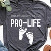 Pro Life Merch Equal Rights Shirt Pro Life Shirt Love Them Both Pro ...