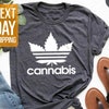 Funny Unisex Marijuana Leaf Graphic Shirts, Marijuana Gifts for Stoner Men, Crewneck Support ...