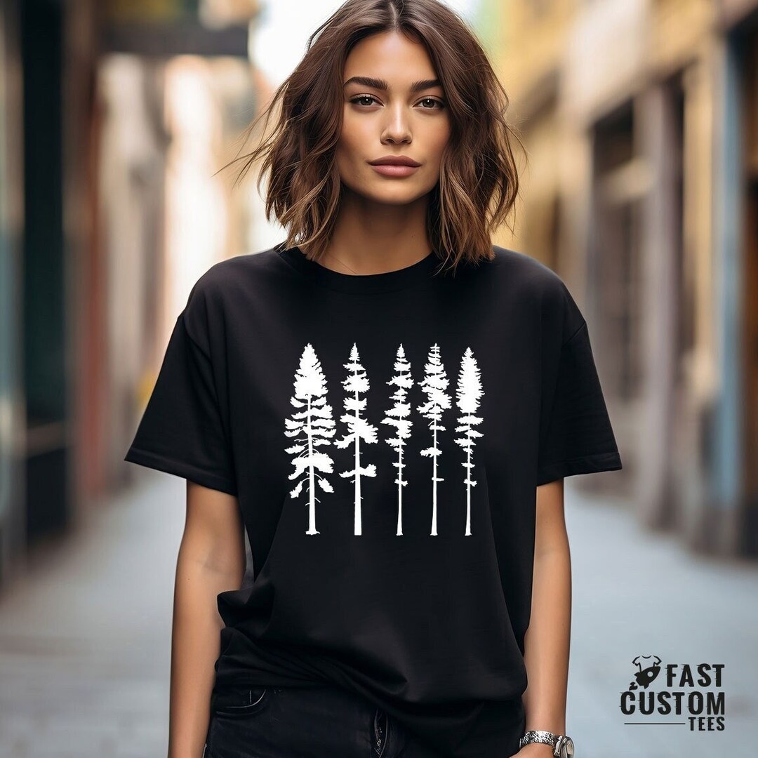 Pine Tree Shirt, Pine Tree T Shirt, Camping Shirt, Hiking Shirt ...