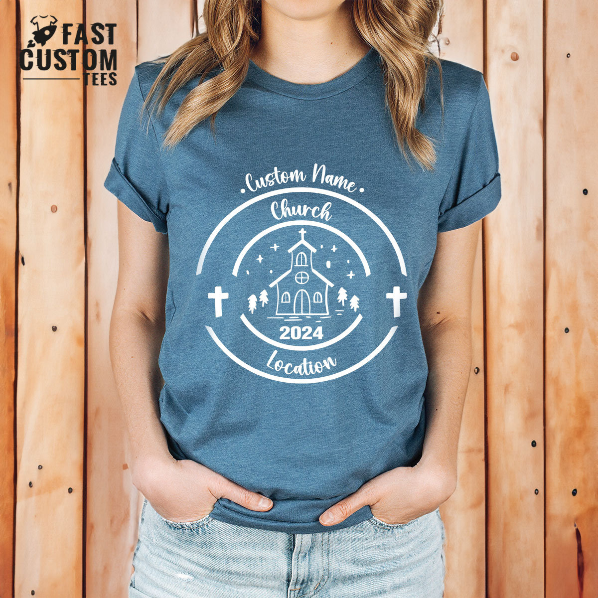 Custom Church Shirt, Custom Text Christian Shirts, Faith Shirt ...