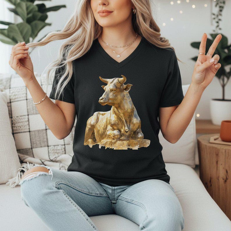 Golden Calf Passover Shirt, Biblical Exodus Calf Art Tee, Jewish ...