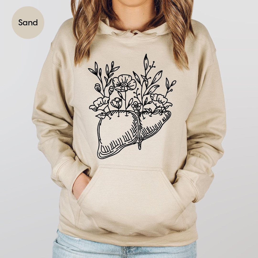 Liver Graphic Sweatshirt, Liver Transplant Hoodie, Floral Shirts for ...