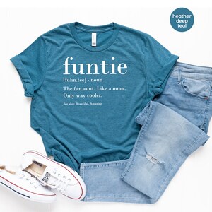 Funtie Definition Shirt, Auntie Shirts, Aunt T Shirt, Mother's Day ...
