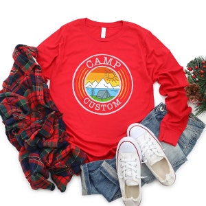 Custom Camp Sweatshirt, Camp Gifts, Custom Hoodie, Custom Long Sleeve ...