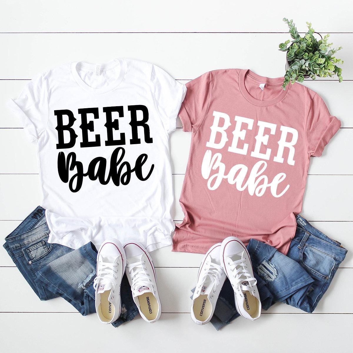 Drinking Beer Shirt, Beer Babe Shirt, Beer Women Shirt, Beer Girl ...