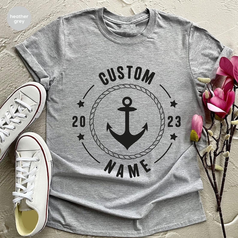 Custom Captain Shirt, Cool Sailing Tshirt, Customized Name Clothing ...