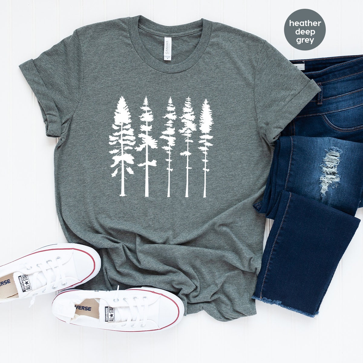 Pine Tree Shirt Pine Tree T Shirt Camping Shirt Hiking - Etsy UK