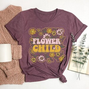 Groovy Spring Flowers Shirts for Women, Aesthetic Flower Girl Gift ...