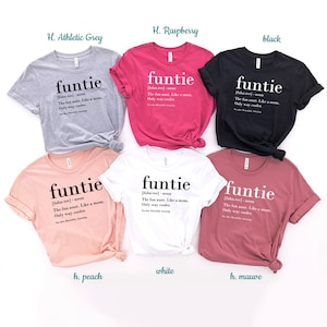 Funtie Definition Shirt, Auntie Shirts, Aunt T Shirt, Mother's Day ...
