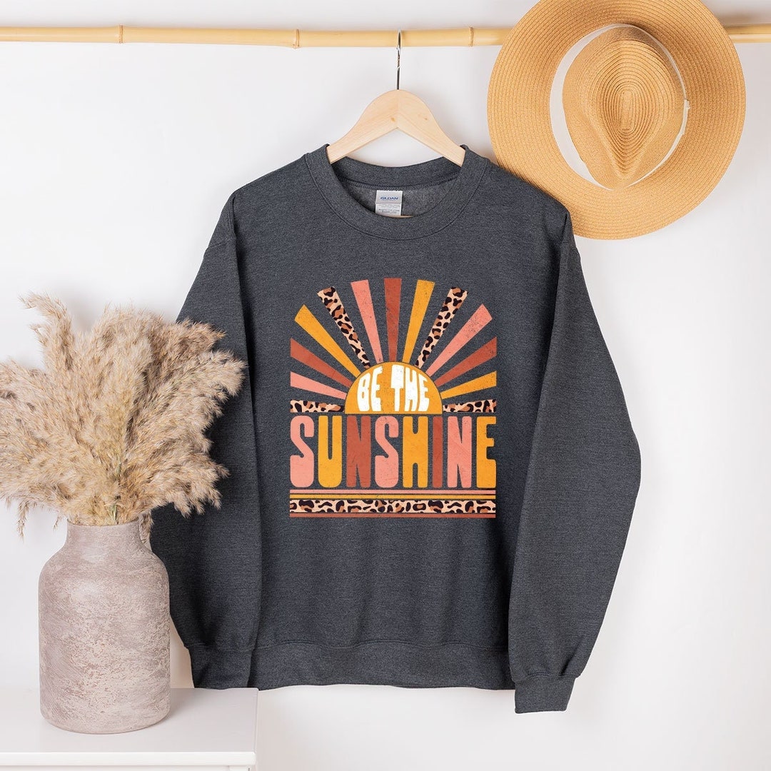 Be the Sunshine Sweatshirt, Retro Sun Sweatshirt, Summer Women ...