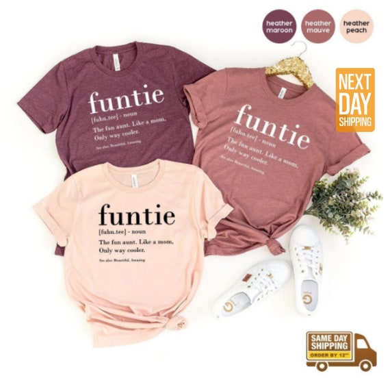 Funtie Definition Shirt Auntie Shirts Aunt T Shirt - Etsy
