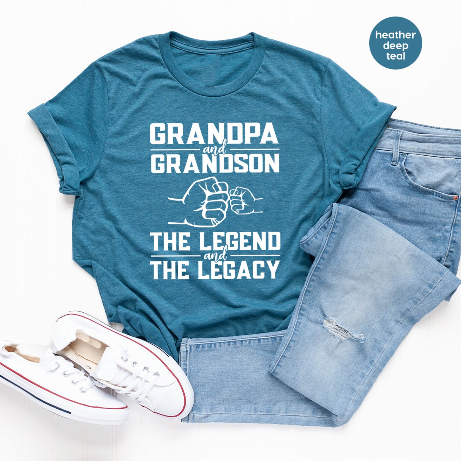 Grandpa and Grandson Shirt Grandpa Tshirt Gift for Grandad - Etsy