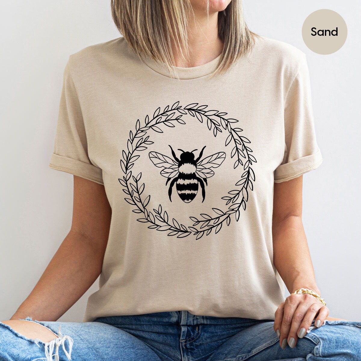 Bee Shirt, Aesthetic Bee Tees, Inspirational Tshirt, Insect Tshirts ...