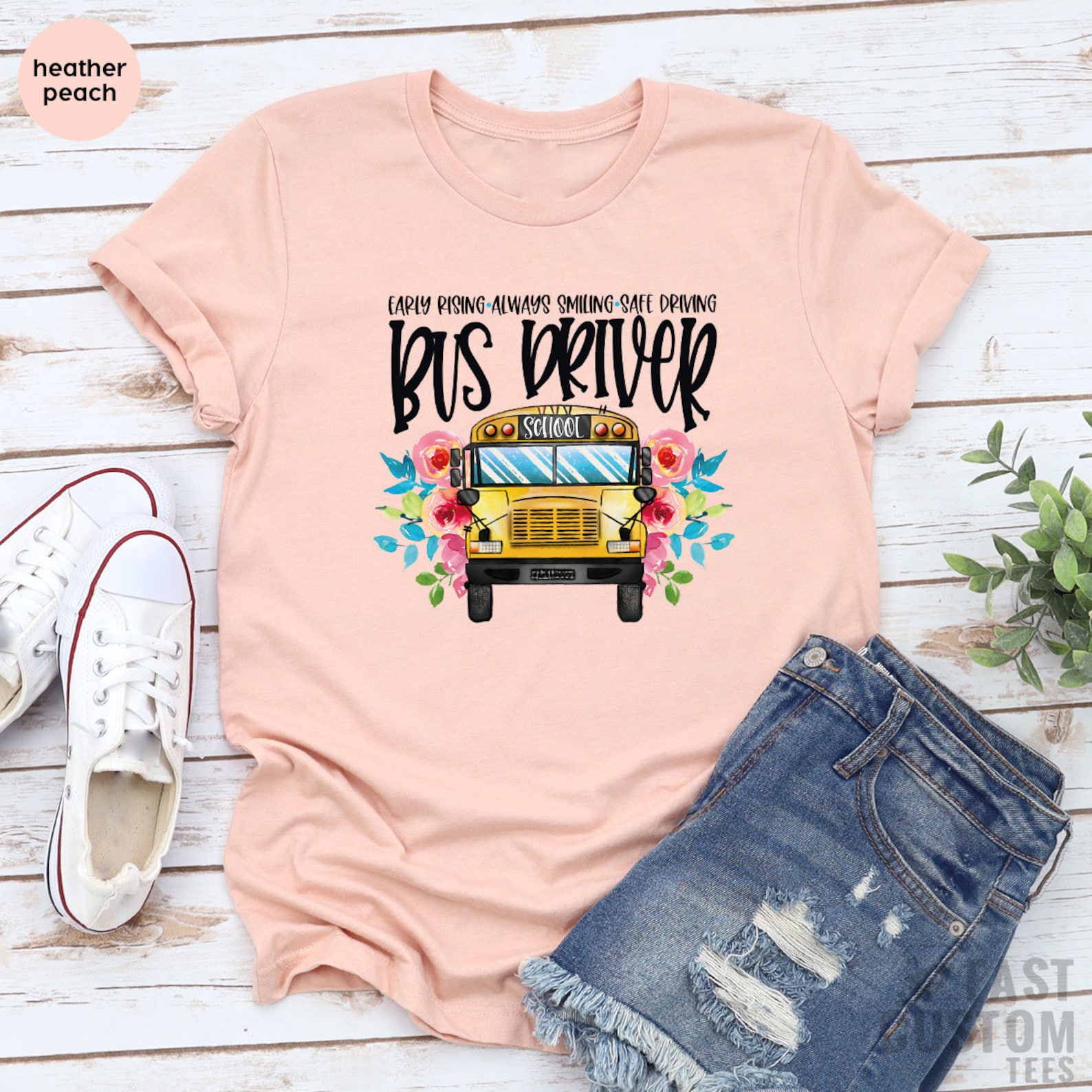 School Bus Driver Shirt, Early Rising Always Smiling Safe Driving T ...