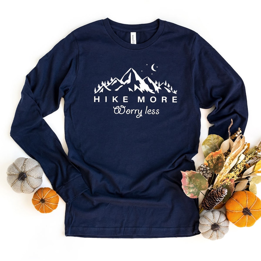 Hiking Long Sleeve Shirt, Mountain and Nature Shirt, Adventure ...