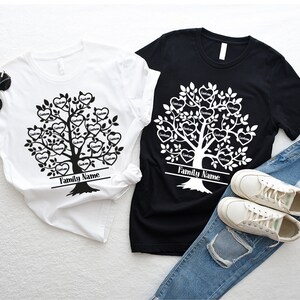 Custom Family Tree Shirt, Personalized Gifts, Family Reunion Shirts ...