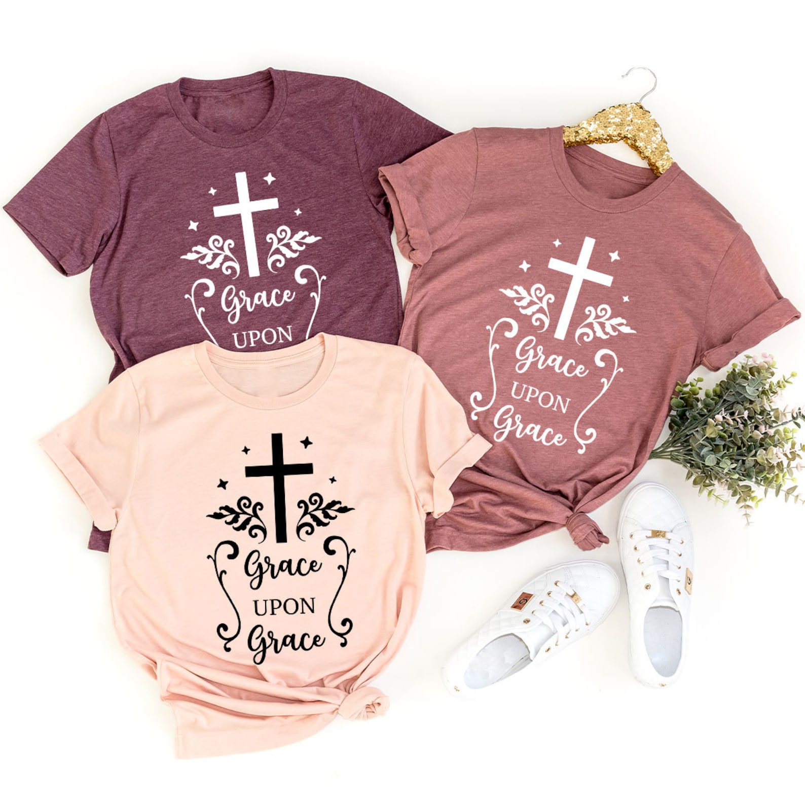 Christian Shirt Grace Upon Grace Shirt Jesus Shirt - Etsy