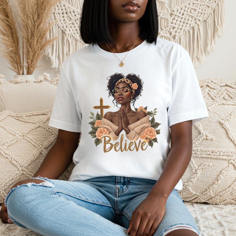 Juneteenth Faith Shirt, Praying Black Woman Shirt, Christian ...