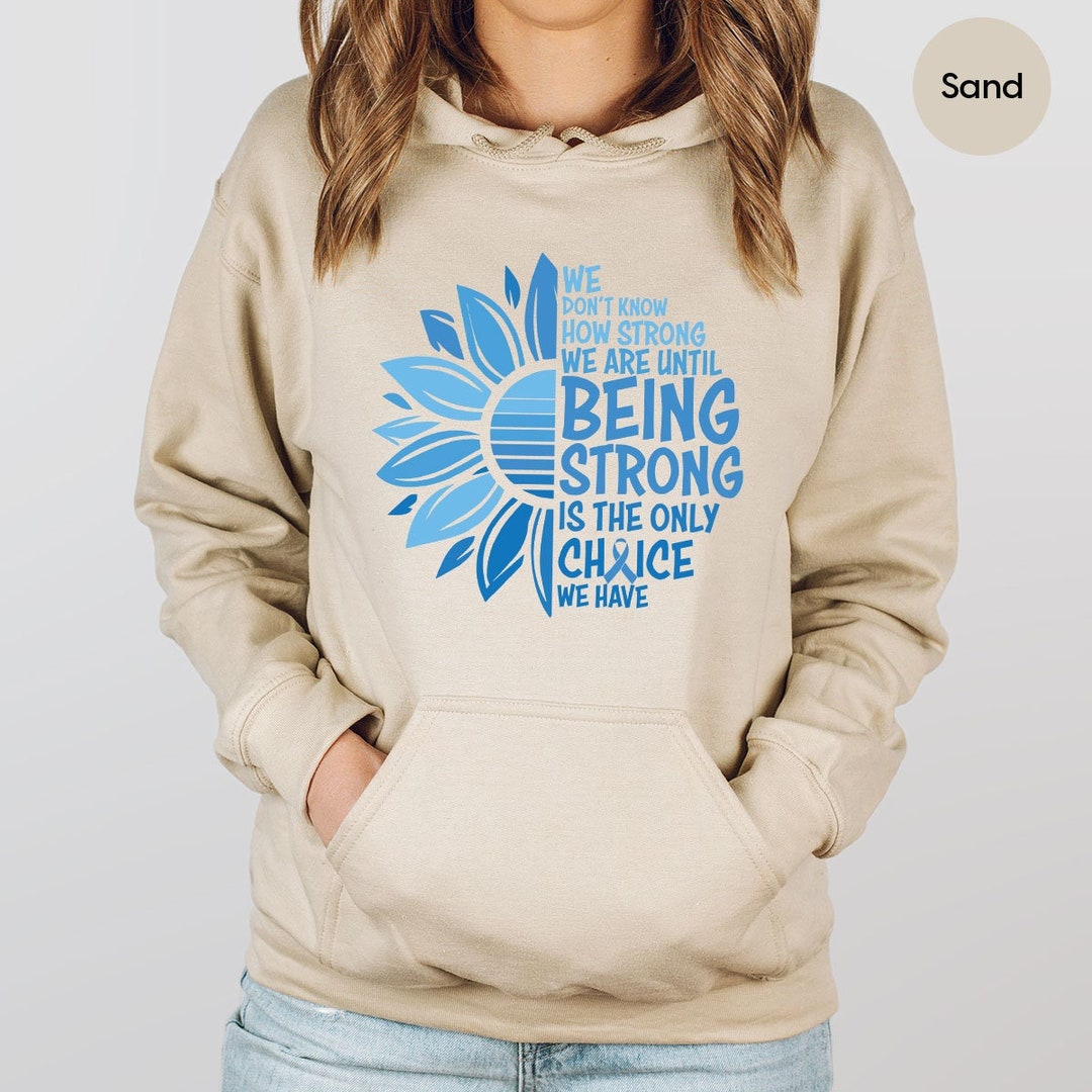 Colon Cancer Awareness Shirt, Cancer Ribbon Crewneck Sweatshirt, Cancer ...