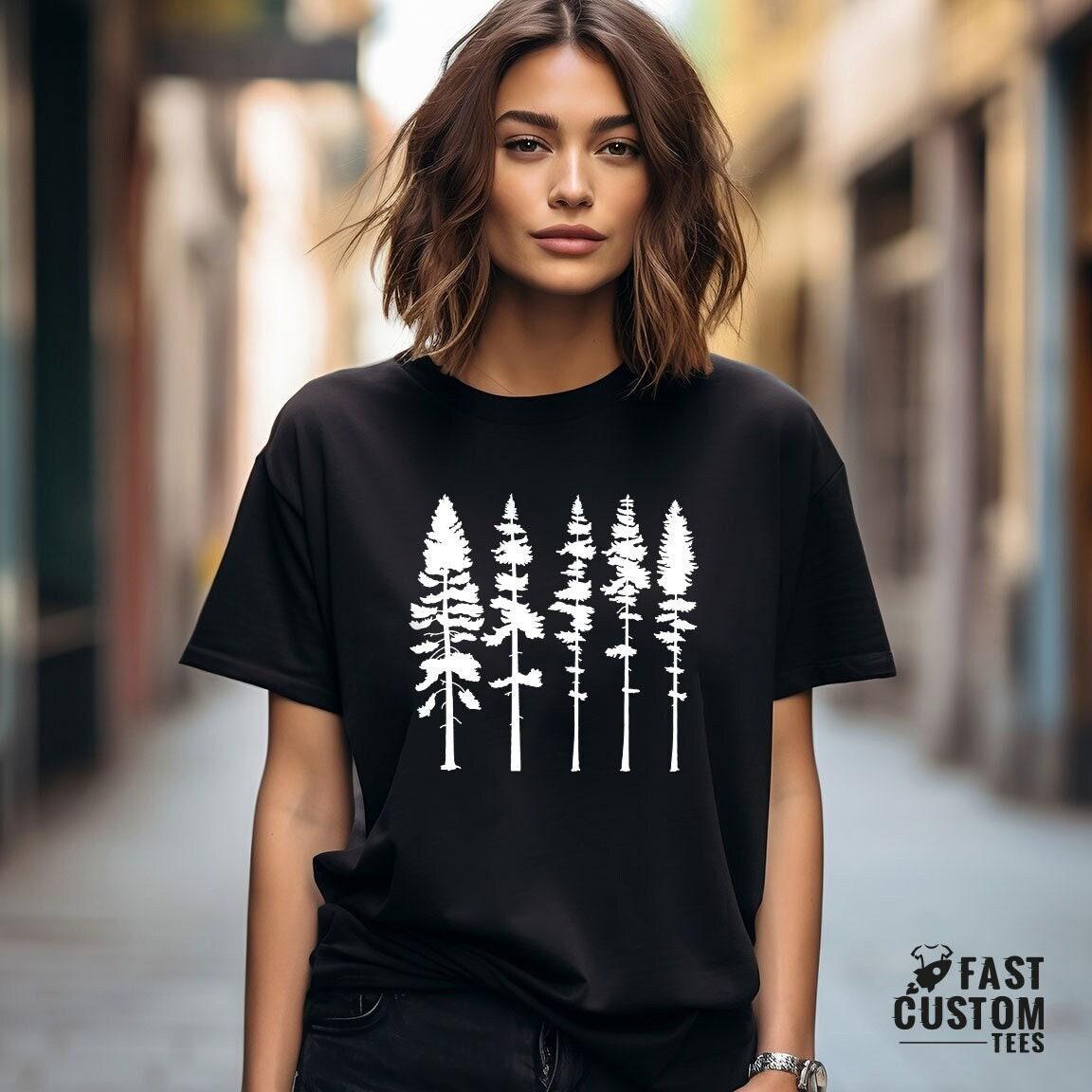 Pine Tree Shirt, Pine Tree T Shirt, Camping Shirt, Hiking Shirt ...