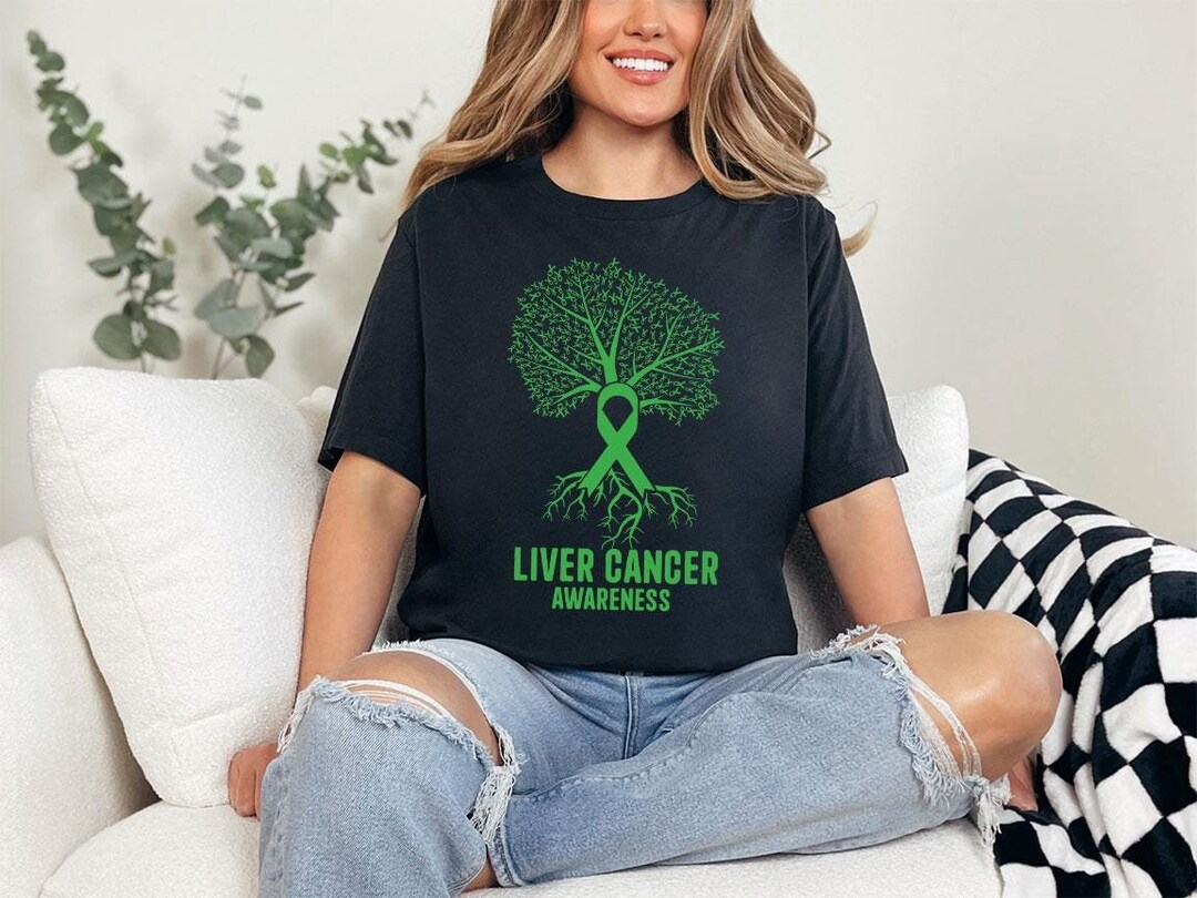 Tree Graphic Liver Cancer Shirt, Liver Transplant Shirt, Liver Disease ...