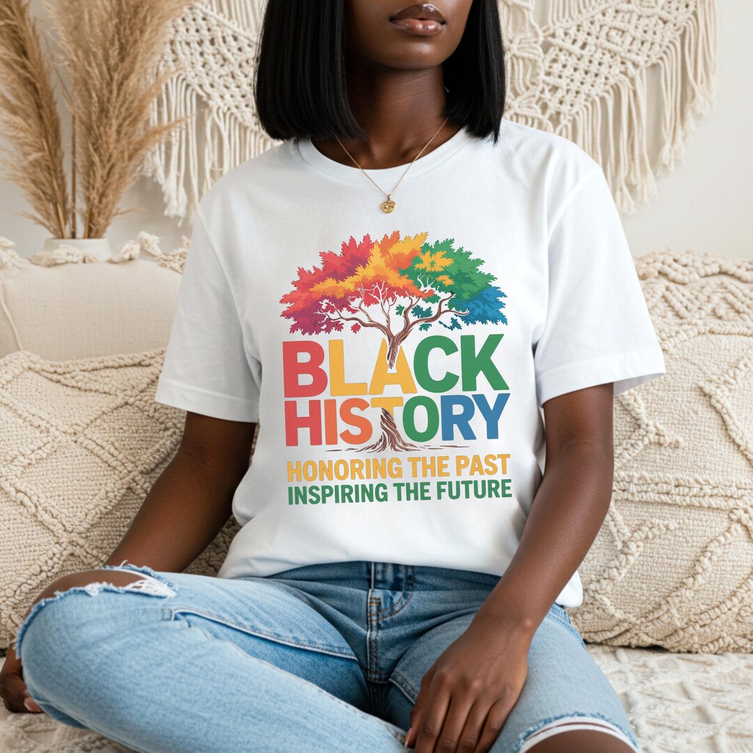 Vibrant Black History Shirt, Cultural Pride Apparel, Diversity ...