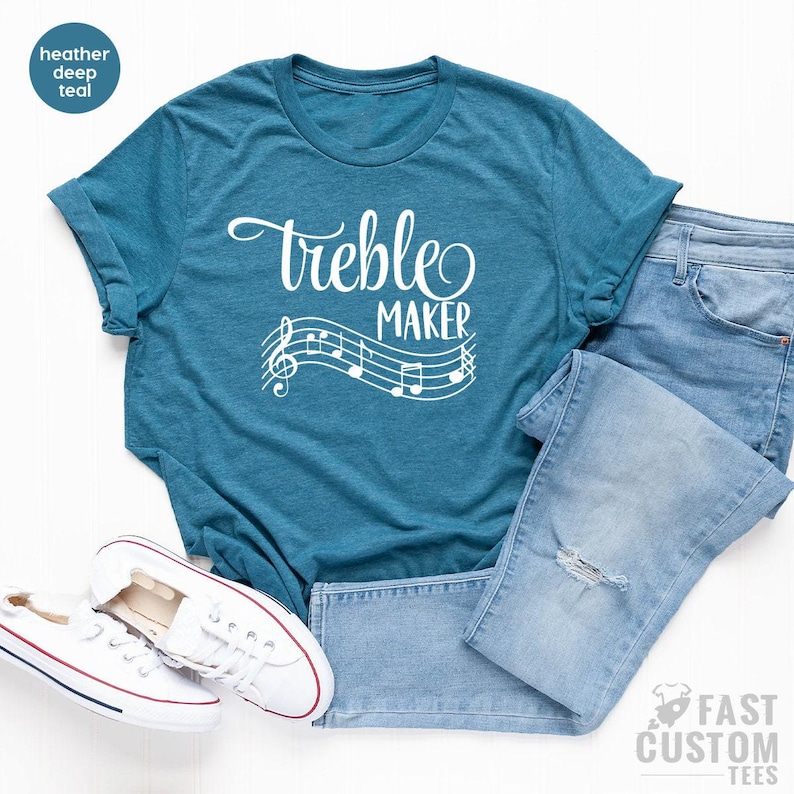 Funny Musician Shirt, Treble Maker Piano Tee, Music Teacher Shirt ...