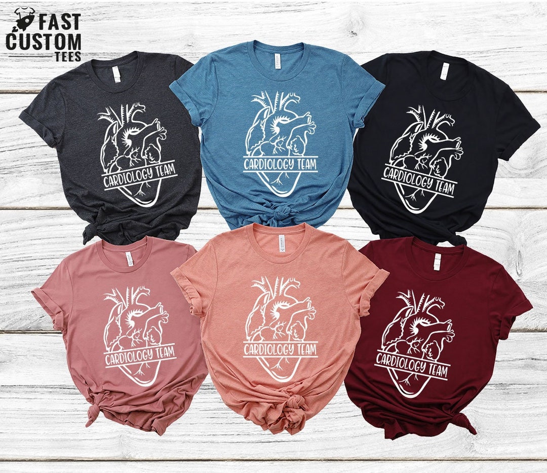 Cardiology Team Shirt, Cardiology Nurse Shirt, Cardiology Shirt, Gift ...