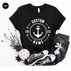 Custom Captain Shirt, Cool Sailing Tshirt, Customized Name Clothing ...