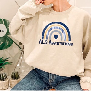 ALS Support T-shirt, ALS Awareness Month Outfit, ALS Warrior Tee ...