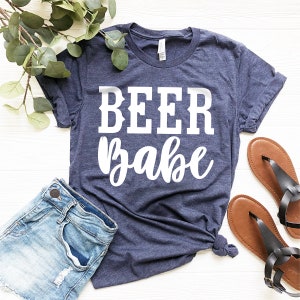 Drinking Beer Shirt, Beer Babe Shirt, Beer Women Shirt, Beer Girl ...