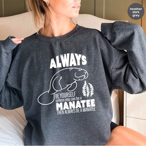 Manatee Sweatshirt, Manatee Awareness Month Hoodie, Seaworld Long ...