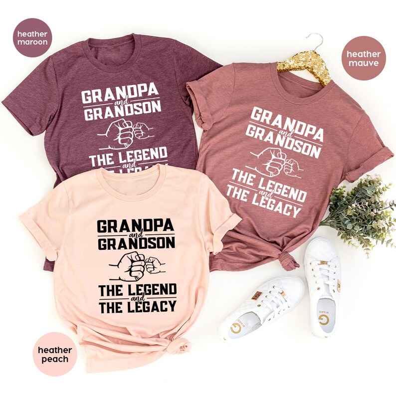 Grandpa and Grandson Shirt Grandpa Tshirt Gift for Grandad - Etsy