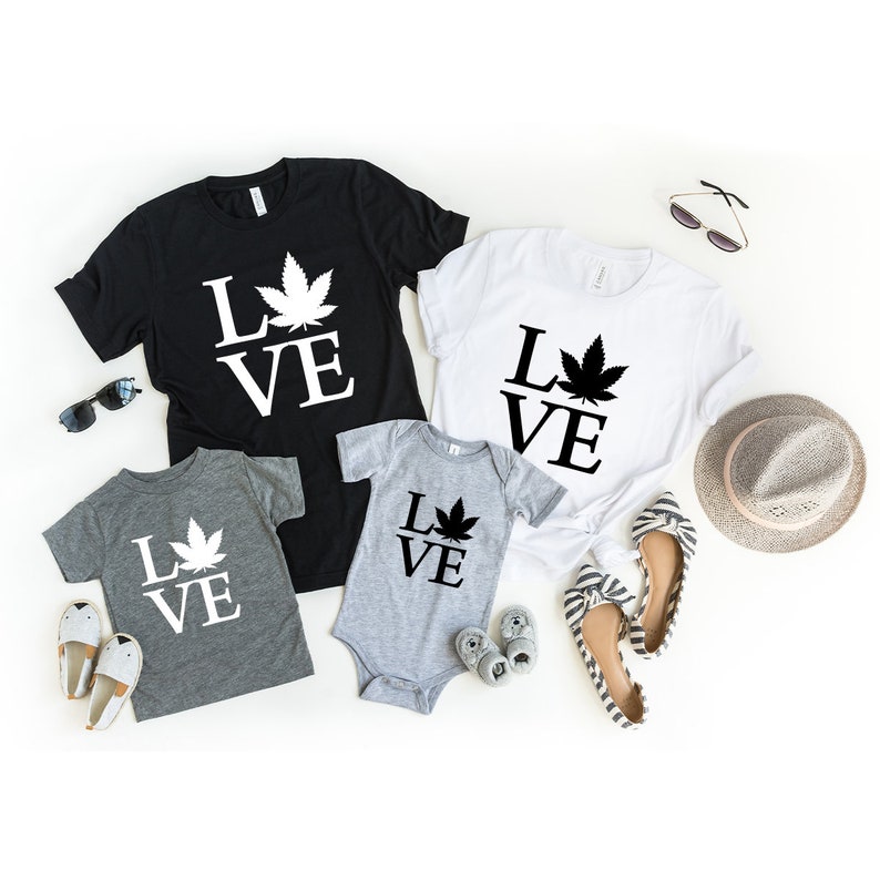 Love Weed Shirt Weed Tshirt Cannabis Leaf T-shirt Marijuana - Etsy