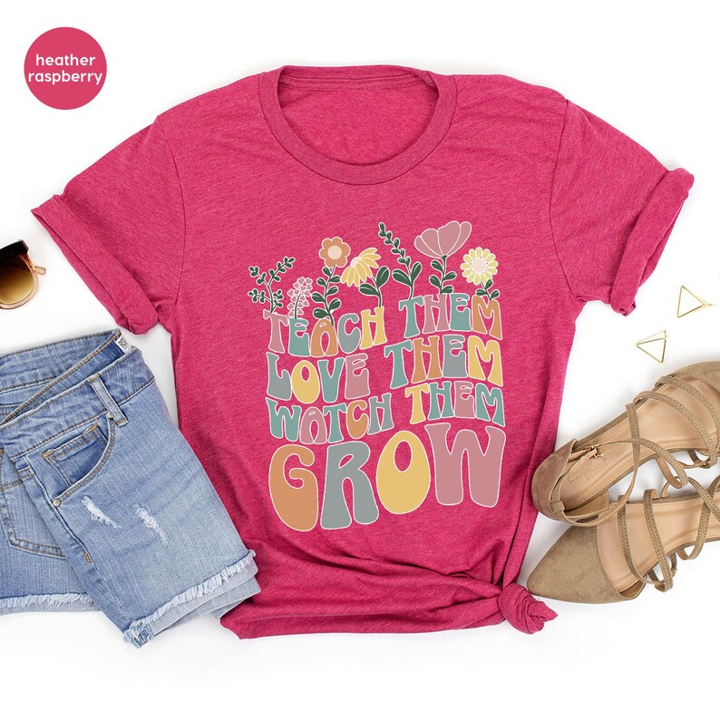Teach Them Love Them Watch Them Grow Kindergarten Teacher - Etsy
