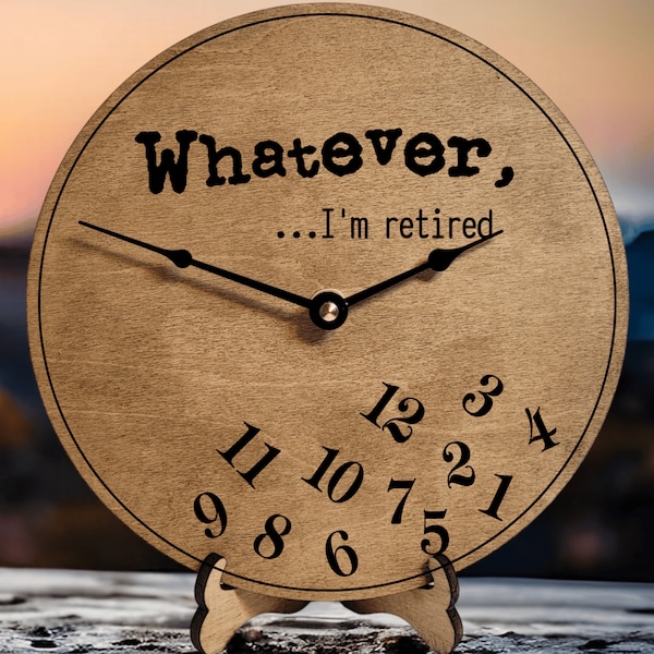 Retirement Clock - Etsy
