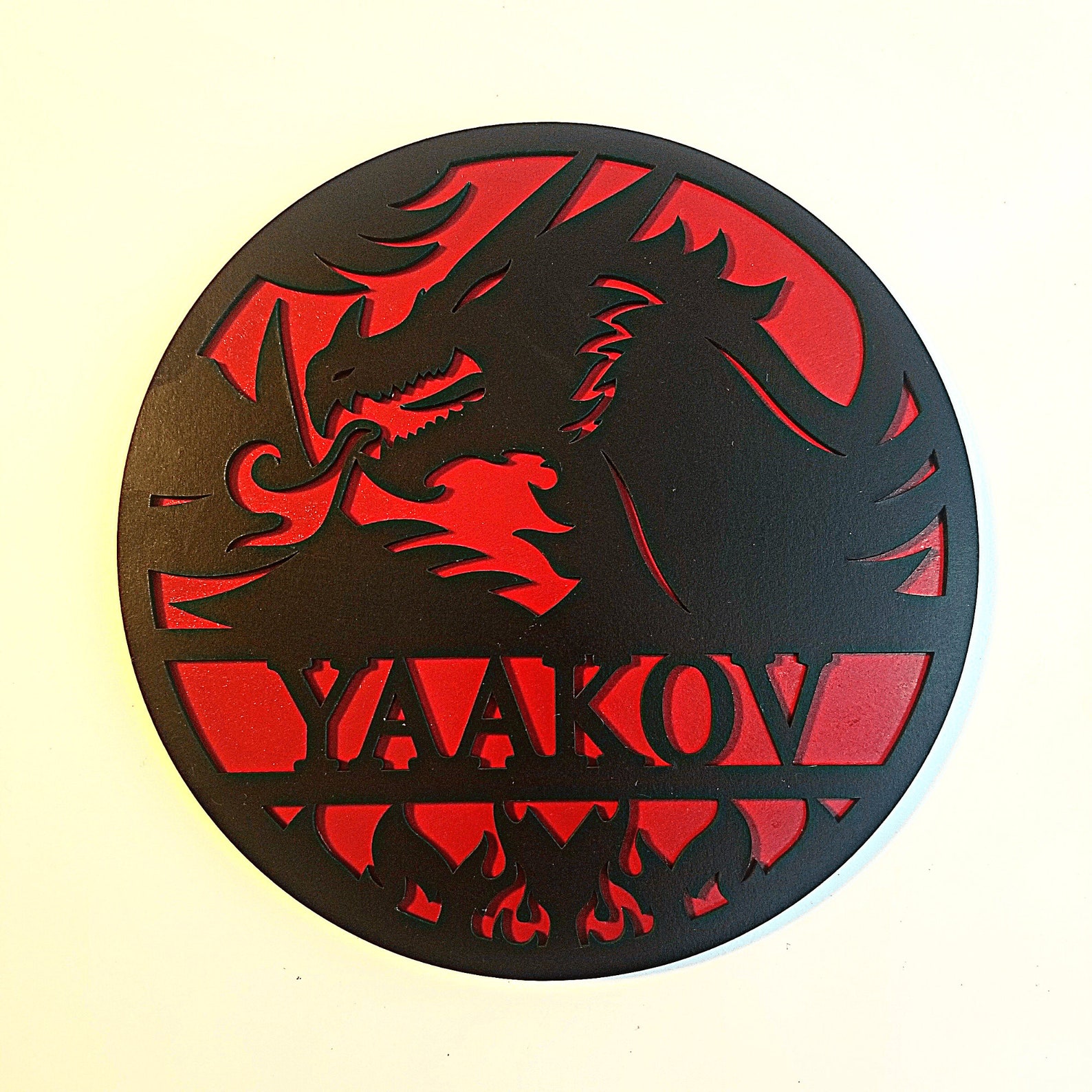 Dragon Name Sign Personalized Name Decor Fantasy Design - Etsy