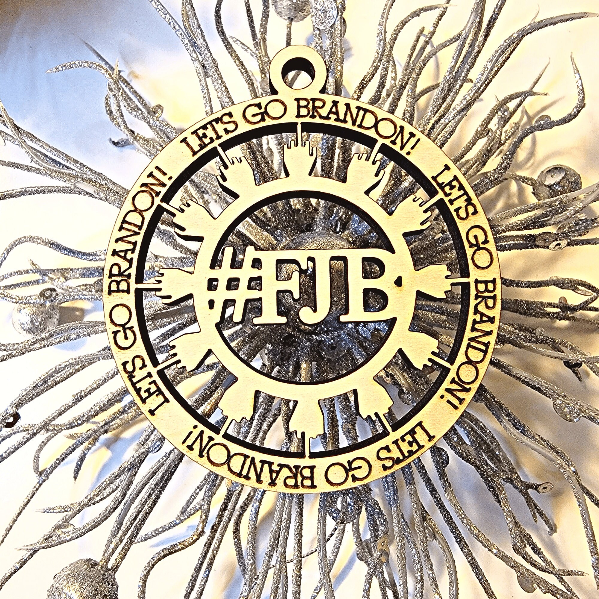 Middle Finger Lets Go Brandon Christmas Ornament FJB 2021 | Etsy