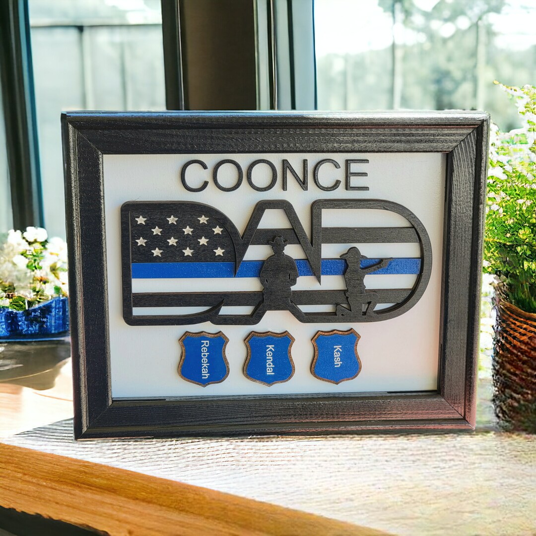 Personalized State Trooper Dad Gift - Police Officer Birthday Gift ...