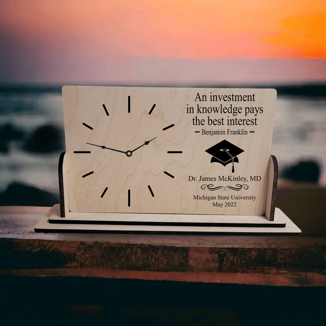 Graduation Gift for Doctor - Graduation Clock - College Graduate Gift ...