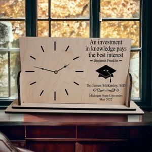 Graduation Gift for Doctor - Graduation Clock - College Graduate Gift ...