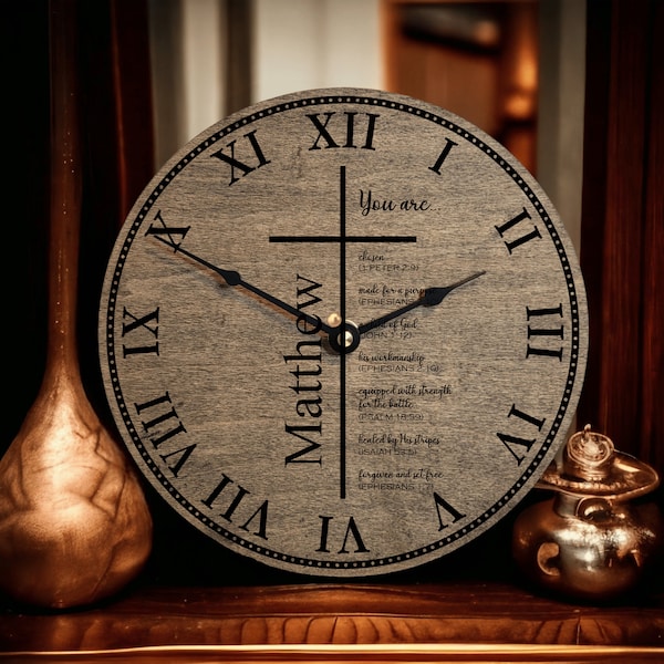 Bible Scripture Clock - Etsy