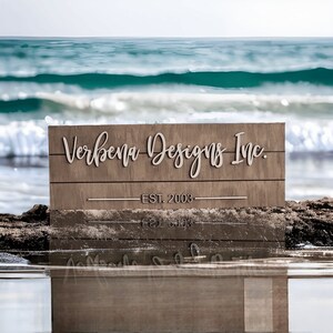 Personalized Business Name Established Sign Pallet Wood - Etsy