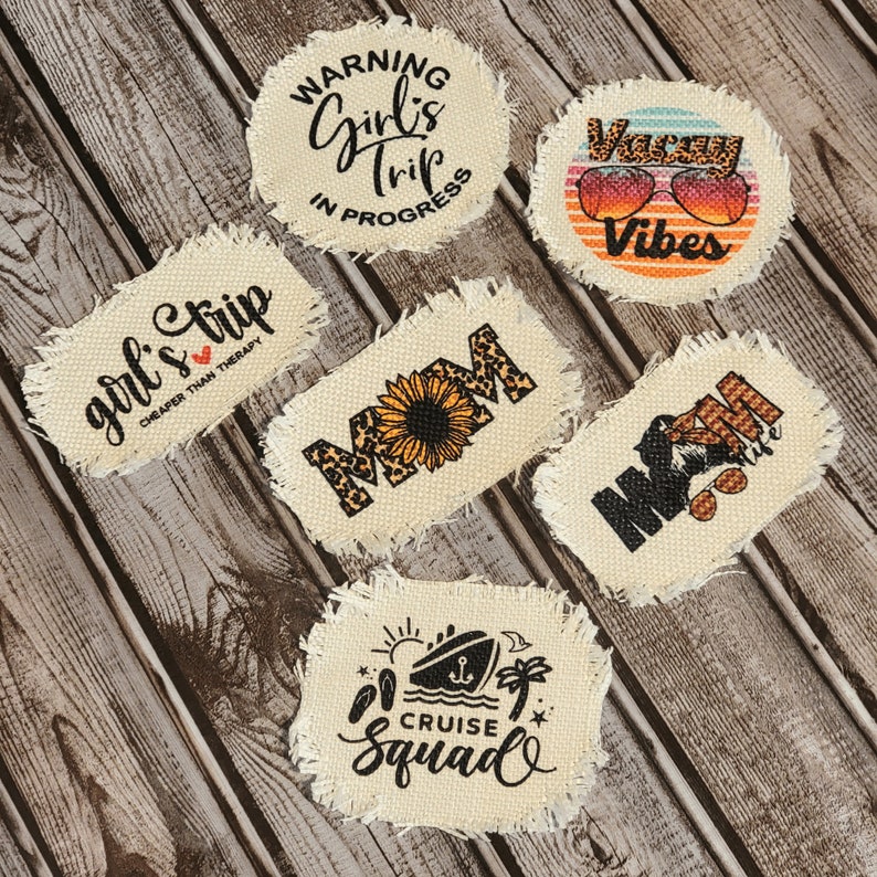 Sublimated Hat Patches Raggy Patch for Hats Frayed - Etsy