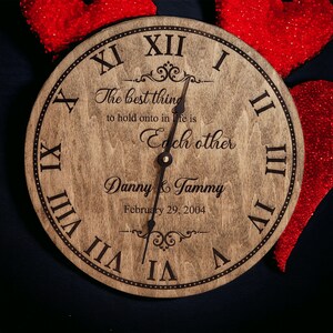 Personalized Wedding Clock, Wedding Keepsake Gift for Couple ...
