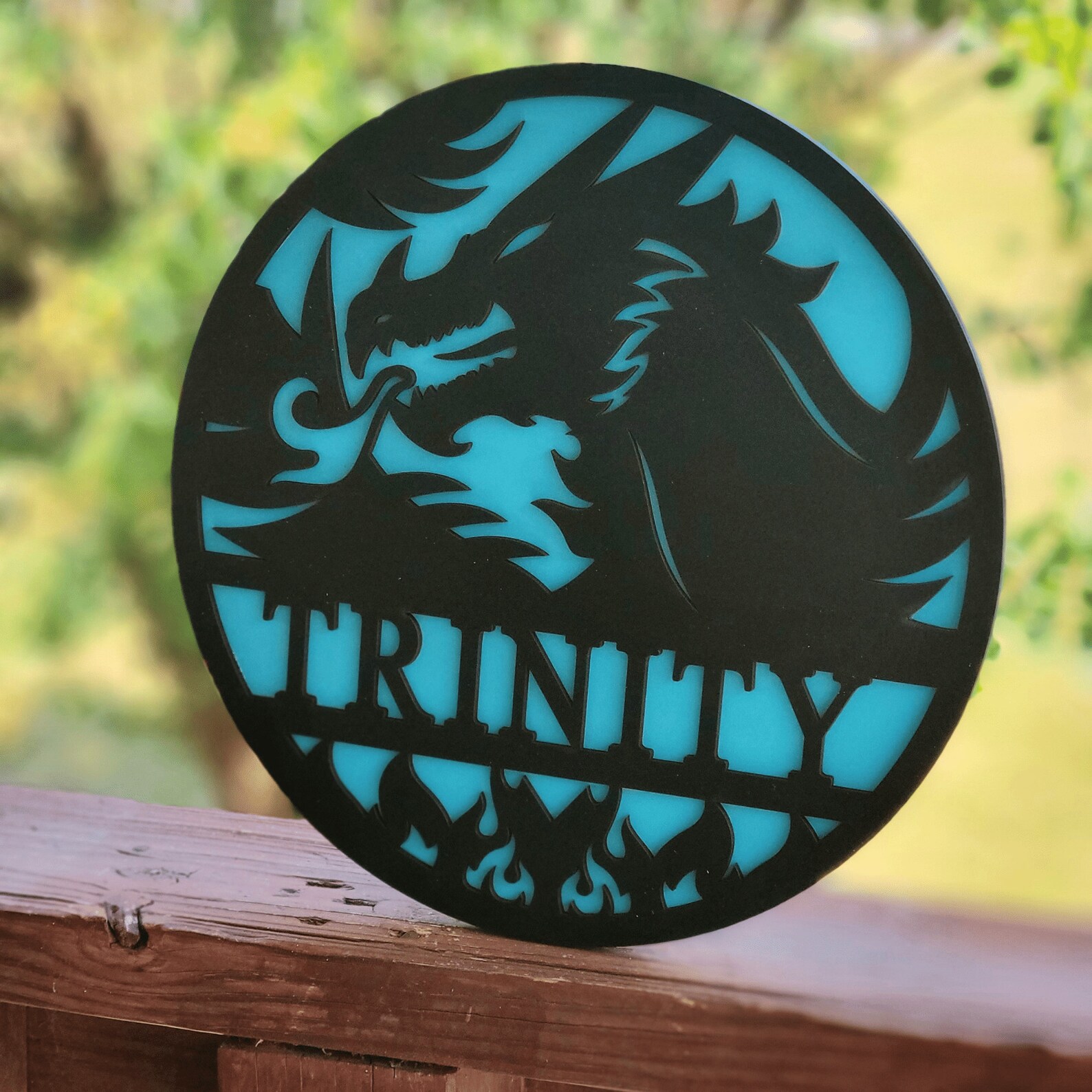 Dragon Name Sign Personalized Name Decor Fantasy Design - Etsy