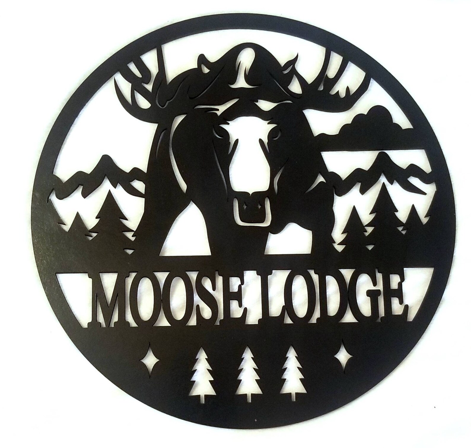Custom Moose Name Sign Personalized Family Wall Hanging - Etsy