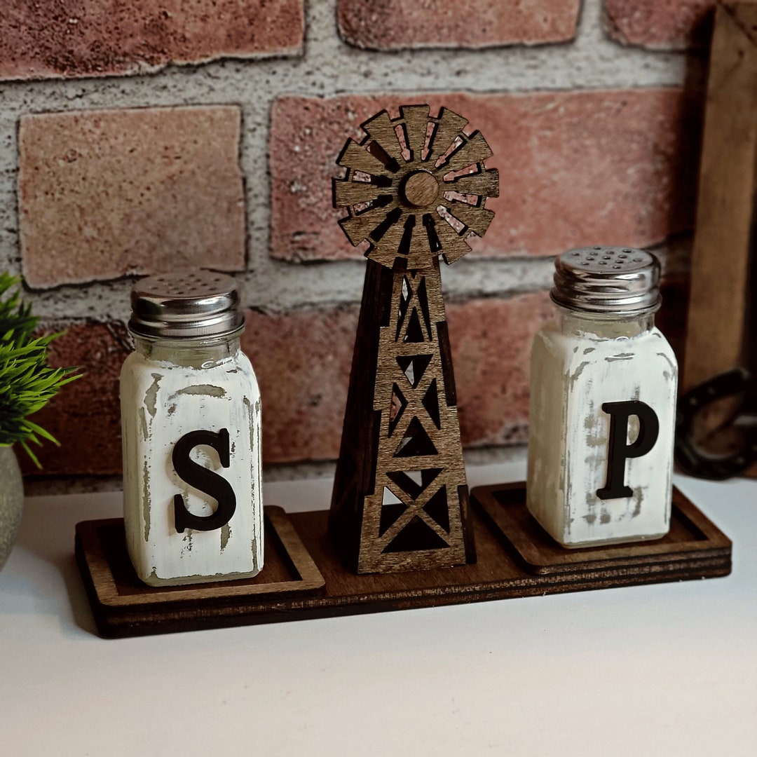 Windmill Salt & Pepper Shaker Stand - Salt and Pepper Shaker Holder ...